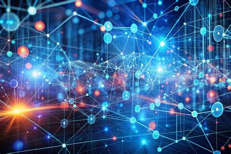 Abstract Digital Background Big Data Visualization Network Connection Structure Science