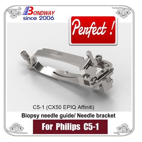 Reusable Biopsy Needle Guide Phillips C5 1 Cx50 Epiq Affiniti Curved