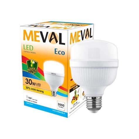 Promo Lampu Led Kapsul Eco W Putih Meval Lampu Led Watt Hemat Energi Diskon Di
