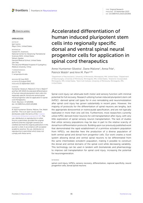 Pdf Accelerated Differentiation Of Human Induced Pluripotent Stem Cells Into Regionally