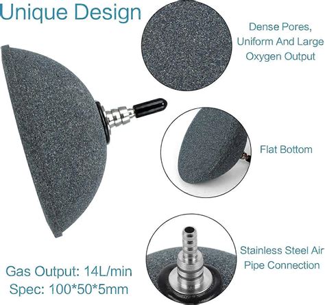 2024 Aquarium Air Diffuser Aquarium Oxygen Stone Bubble Diffuser Aquarium Oxygen Stone