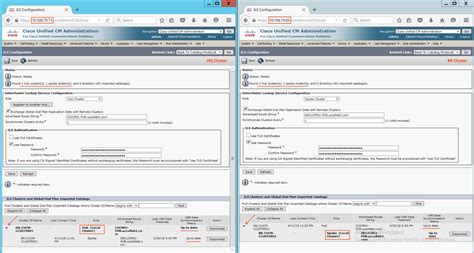 Cucm Intercluster Lookup Service Ils Configuration Guide Based On Password And Tls Certificate