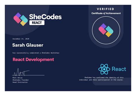 Sarah Glauser On Linkedin I Finished My Final Section Of Shecodes