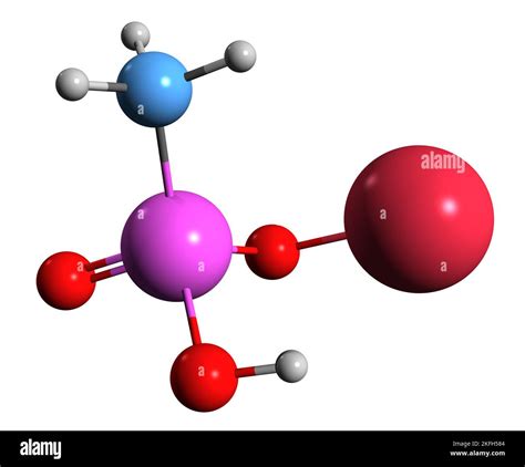 3d Image Of Sodium Hydroxymethyl Arsenate Skeletal Formula Molecular Chemical Structure Of