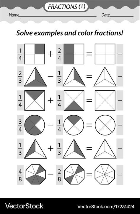 Fraction Review Worksheet