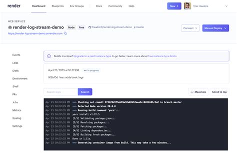 Using Render Log Streams To Log To Papertrail