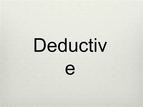 Quiz Show Inductive And Deductive Reasoning Pptx