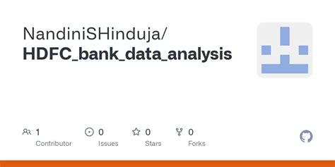 Github Nandinishinduja Hdfc Bank Data Analysis
