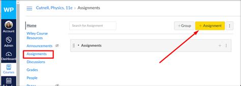 How To Create An Assignment In Wileyplus