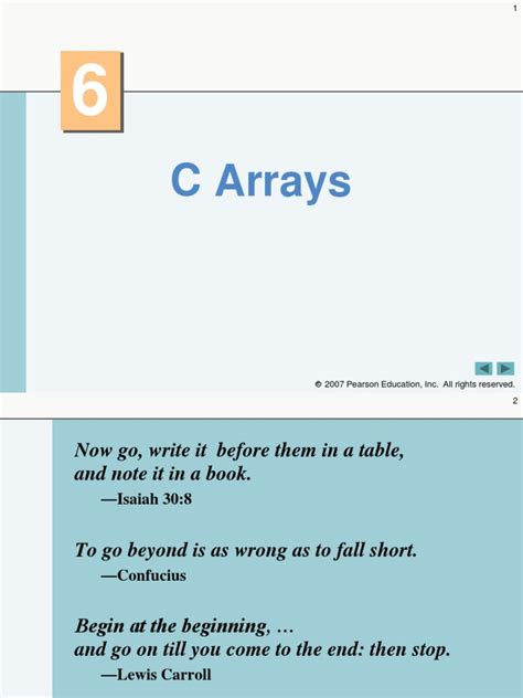 Chtp5e 06 C Arrays Pdf Array Data Structure C Programming Language