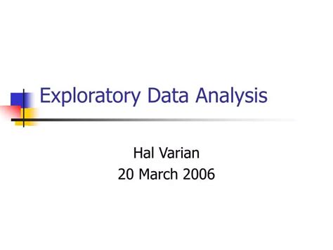 Ppt Exploratory Data Analysis Powerpoint Presentation Free Download Id4042209