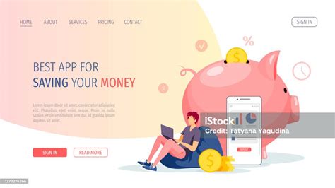 돼지 전화 동전 과 노동자의 형태로 돼지 저금통 돈 절약 또는 축적 금융 서비스 모바일 응용 프로그램 인터넷 뱅킹 개념 개념에 대한 스톡 벡터 아트 및 기타 이미지 Istock