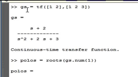 Matlab En 1 Minuto Polos Y Zeros De Una Ft Youtube