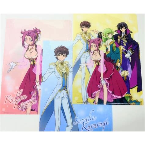 Code Geass Clearfile Folders Bundle Set 3 Official Anime Merch Japan