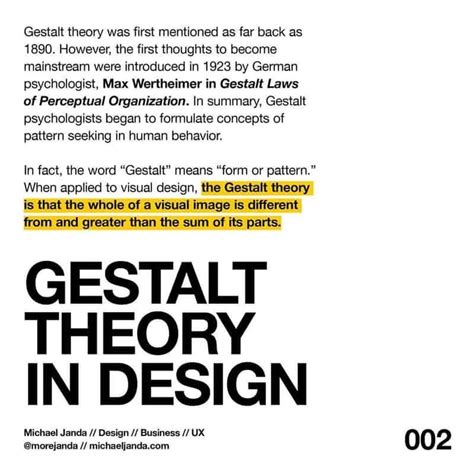 Gestalt Theory In Design By Michael Janda Gestalt Laws
