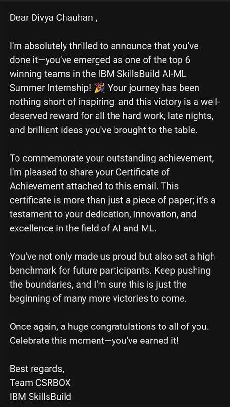 Divya Chauhan On Linkedin Ibm Ibmskillsbuild Csrbox Aiml