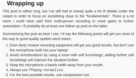 A Couple Of Years Ago I Had The Idea To Write A Blog On Recording And Processing Spoken Word