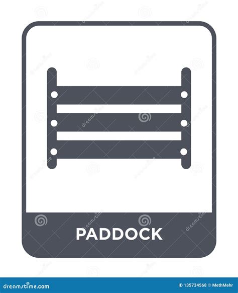 Paddock Icon Trendy Paddock Logo Concept On White Background Fr Vector