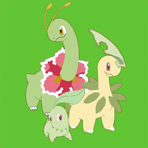 Chickorita Evolution Line By Ittoshua On Deviantart