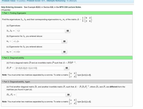 Solved E Find Another Diagonal Matrix D And Another Chegg