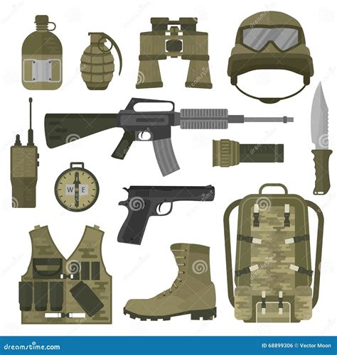 Usa Or Nato Troop Military Army Symbols Vector Illustration