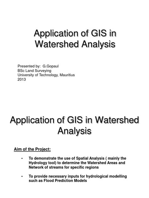 Pdf Watershed Analysis With Arcgis Dokumen Tips