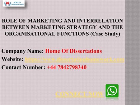 Role Of Marketing And Interrelation Between Marketing Strategy And The