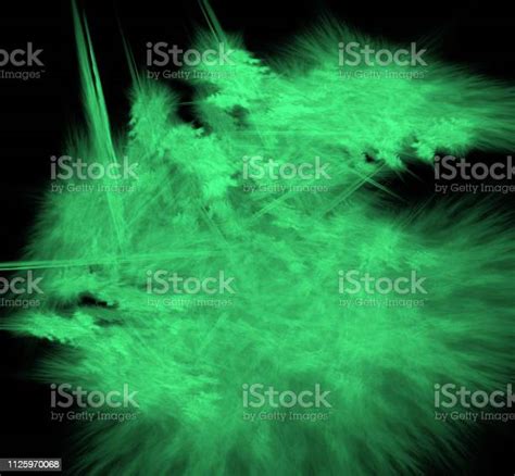 Ufo가 녹색 프랙탈 배경을 추상화 합니다 판타지 프랙탈 텍스처입니다 디지털 예술입니다 3d 렌더링입니다 컴퓨터 생성 이미지 3차원 형태에 대한 스톡 사진 및 기타 이미지