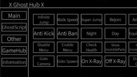 Universal Script X Ghost Hub X Roblox Scripts ScriptBlox