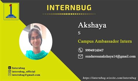 Akshaya S On Linkedin Internbug Internship Recruiting