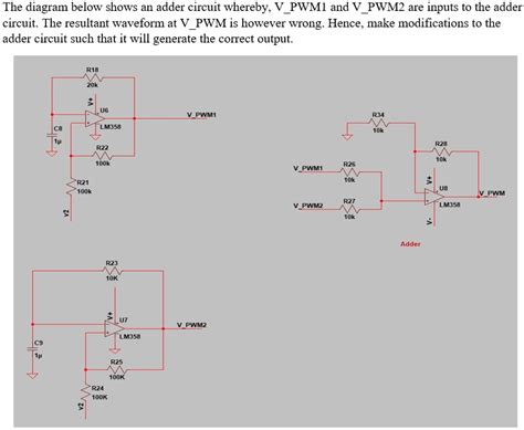 Solved Non Inverting Summing Amplifier The Diagram Below Shows An