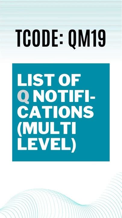 Quality Notifications Multi Level Report In Sap Qm Qm19 Shorts Sappp Sapqm Youtubeshorts
