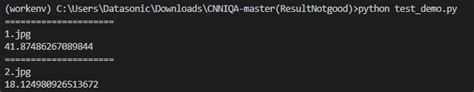 Result · Issue 11 · Lidq92cnniqa · Github