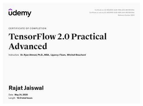Rajat K Jaiswal On Linkedin Tensorflow2 Udemy
