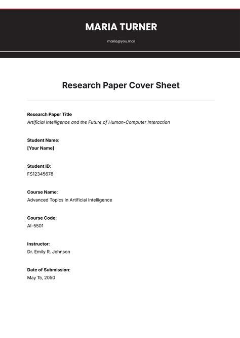 Free Assignment Cover Sheet Template To Edit Online