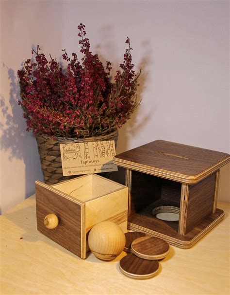 Montessori Infant Imbucare Box Ball And Coin In Montessori Baby