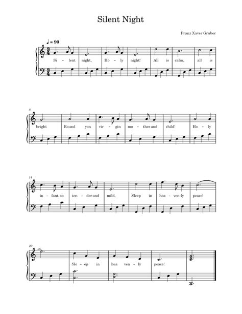 Silentnight Piano Tutorial