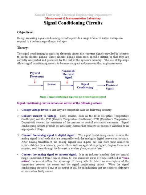 3 Signal Conditioning Circuits Pdf Signal Electrical Engineering Electronic Circuits