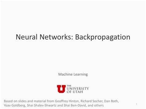 [ppt] Neural Networks Backpropagation Machine Learning Based On Slides Powerpoint