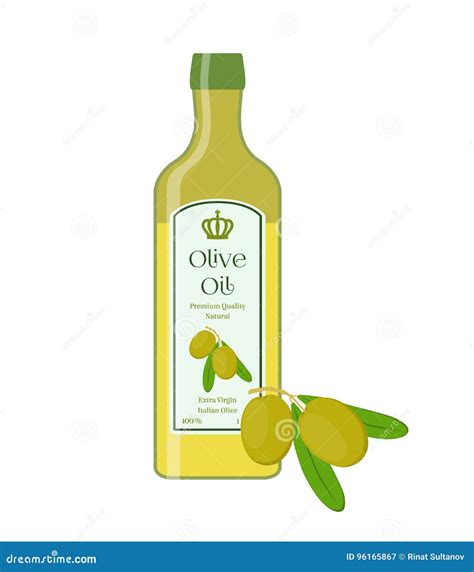 Olive Oil Bottle Cartoon Vector Illustration 27343330