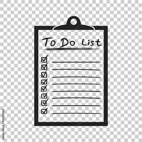 To Do List Icon With Hand Drawn Text Checklist Task List Vector