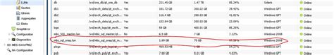used free space difference between lun in oncommand system manager