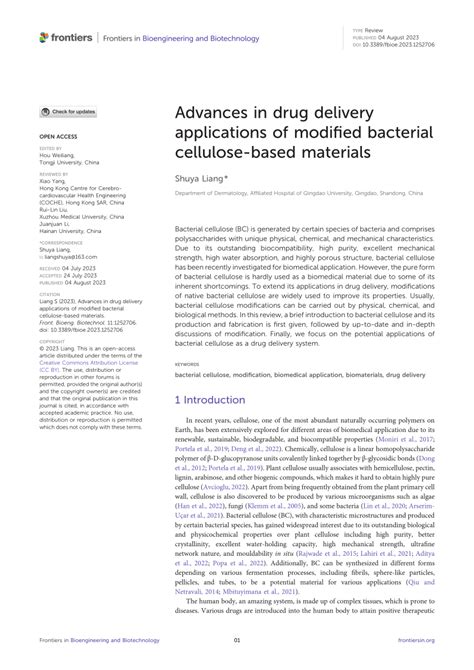 Pdf Advances In Drug Delivery Applications Of Modified Bacterial Cellulose Based Materials
