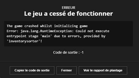 The Game Crashed Whilst Initializing Game Error Javalang