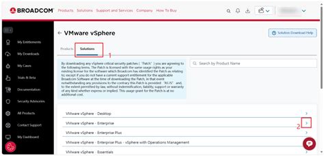 How To Download Vmware Vsphere Patch Packages On The Broadcom Support