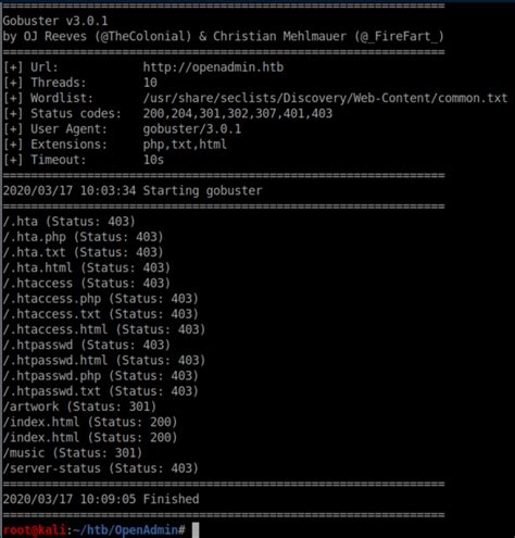 Hackthebox Writeup Openadmin