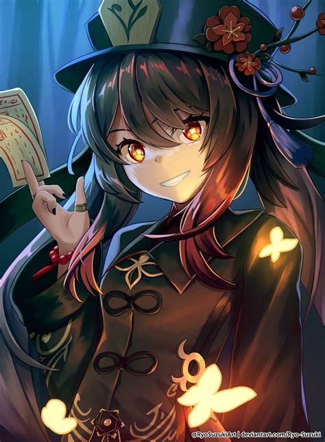 Hu Tao Genshin Impact Drawn By Ryo Suzuki Danbooru