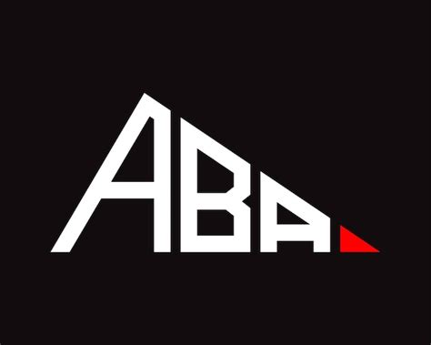 Premium Vector Triangle Shape Aba Letter Logo Design