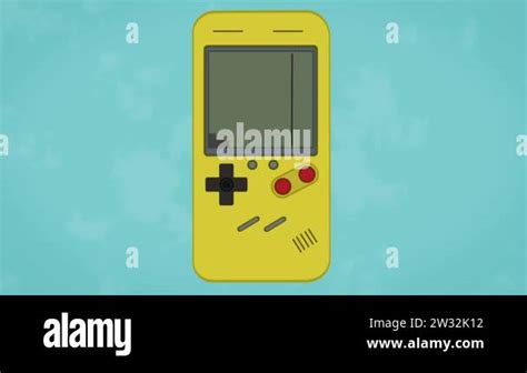 Animation Of A Retro Electronic Arcade Game Tetris On A Colorful Animated Background Background