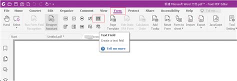 how to make a fillable pdf form from microsoft word foxit